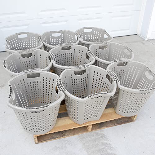 Homeplace - Heavy Duty Deluxe Garden Basket, Laundry Basket, 1 Bushel Basket, Made In USA (Tan)