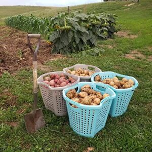 Homeplace - Heavy Duty Deluxe Garden Basket, Laundry Basket, 1 Bushel Basket, Made In USA (Tan)