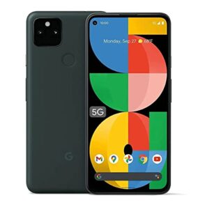 google pixel 5a 5g 6gb ram/128gb rom, 6-inches display smartphone - black (renewed)