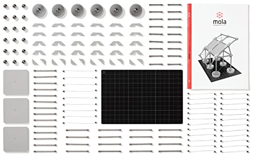 Mola Structural Kit 2 | Magnetic Modular Kit for Engineering and Architecture Education | 145 Pieces + Practical Guide