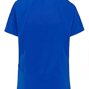 Natural Uniforms Womens Cool Stretch Jogger Scrub Set (True Royal Blue, Medium)