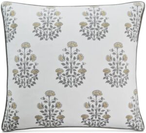 lacourte floral 20 square decorative pillow - yellow