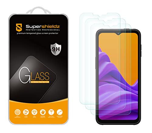 Supershieldz (3 Pack) Designed for Samsung Galaxy Xcover 6 Pro / Xcover6 Pro and (Galaxy Xcover Pro 2) Tempered Glass Screen Protector, Anti Scratch, Bubble Free