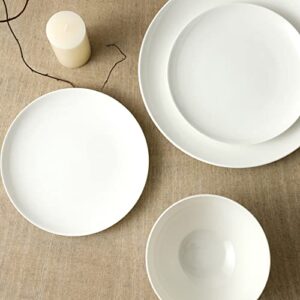 Stone Lain Blair Bone China 12-Piece Dinnerware Set, White