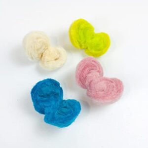 [Kitteney] 100% Australian Wool Felt Ball Toys for Cats and Kittens Handmade Colorful Cat Wool Ball Set 15 pcs