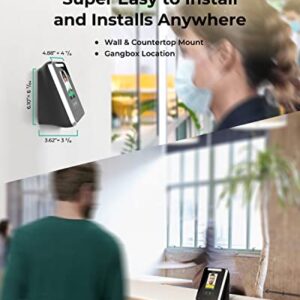 ANVIZ Time Clock - CX7 Face Biometric Time Attendance Machine for Employees Small Business - Face + RFID + Pin Punching in one, Support Door Access, Up to 1,500 Users with Professional Cloud Software