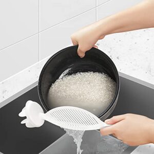 Sihuuu Rice Washing Stick Tool, Multifunctional Rice Washers & drainer, Stirring Rice Washer, Rice Washing Brush Kit(3 Pcs)