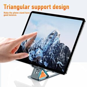 Desk Phone Stand For iPhone 13 Pro Max Mini, 12 11,Adjustable Folding Foldable Cell Phone Holder,Small Desktop Portable Metal Travel Cellphone Stand for iPhone,Samsung,Mobile Phone, Android Smartphone