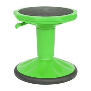 Flash Furniture Carter Adjustable Kids Flexible Active Stool for Classroom and Home with Non-Skid Bottom, 14"-18" Seat Height, Set of 1, Green