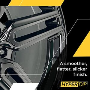 DipYourCar HyperDip Wheel Paint Kit, DIY Set of Rim Paint, Sprayable Automotive Dip Coat, Peelable Protection for Car Rims, Paint for Rims, Gloss Coat Spray - (Piano Black)