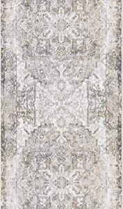 Hauteloom Hera Machine Washable Living Room Bedroom Area Rug - Pet Friendly - Vintage Distressed - Bohemian Oriental Persian Traditional Look - Olive Green, Grey, Beige - 7'10" x 10'2"