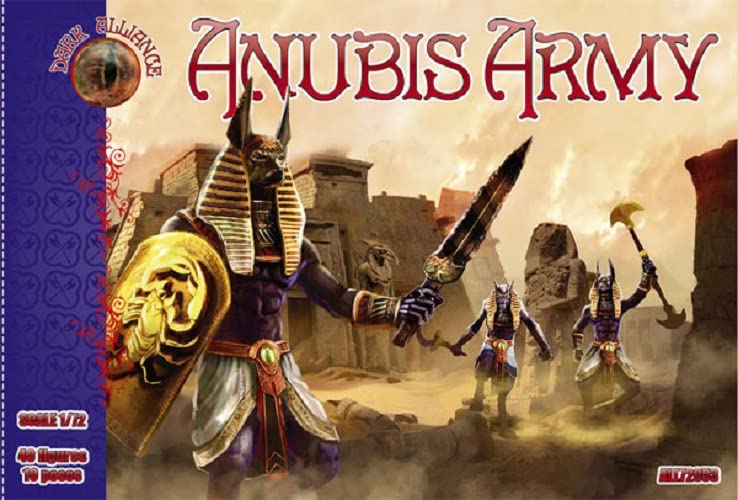 Alliance 72053 - 1/72 - Anubis Army. 40 Figures, 10 Poses. Scale Model kit