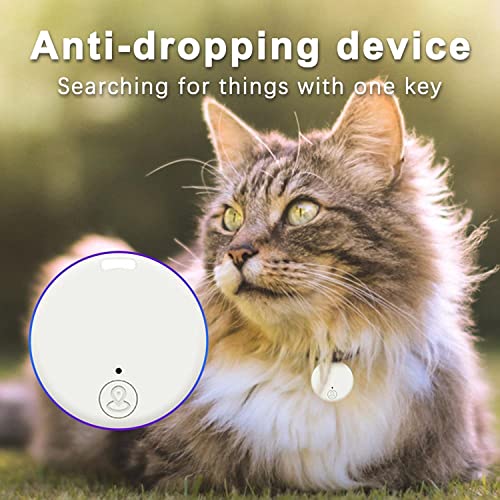 NouSKaU Portable Pet GPS Tracking - Bluetooth 5.0 Mobile Key Tracking Smart Anti-Loss Device,2022 Mini Pet GPS Locator Bluetooth Tracer Include Batteries and Protective Case, Fit for iOS (2 Pack)