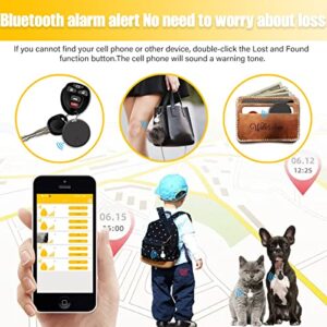 NouSKaU Portable Pet GPS Tracking - Bluetooth 5.0 Mobile Key Tracking Smart Anti-Loss Device,2022 Mini Pet GPS Locator Bluetooth Tracer Include Batteries and Protective Case, Fit for iOS (2 Pack)