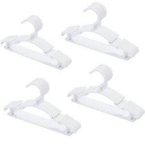 baby nursery closet hangers,non-slip laundry infant pant hanger for newborn clothes gift,ultra-thin child coat hanger for girl boy toddler kid,80pcs white (white, 40)