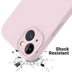 OTOFLY Designed for iPhone 13 Case, Silicone Shockproof [Full Covered Camera] Phone Case for iPhone 13 6.1 inch (Ice Pink)