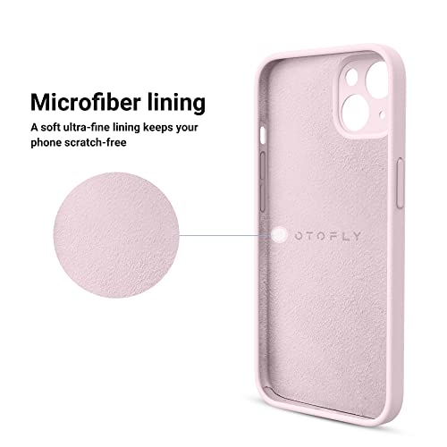 OTOFLY Designed for iPhone 13 Case, Silicone Shockproof [Full Covered Camera] Phone Case for iPhone 13 6.1 inch (Ice Pink)