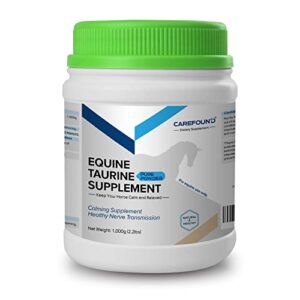 carefound taurine pure powder support of proper nerve transmission no additives for horse 1000g