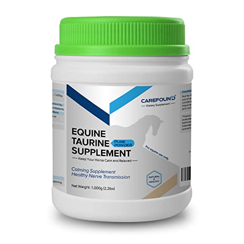 CareFound Taurine Pure Powder Support of Proper Nerve Transmission No Additives for Horse 1000g