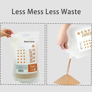 Tfwadmx Hamster Desert Bath Sand 5.5LB Small Animals Dust Free Bathing Sand Gerbil Cleansing Potty Litter Sand for Chinchilla Rat (Fine Sand)