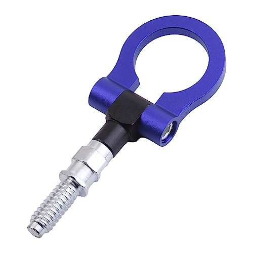 OCESTORE Track Racing Style Tow Hook Towing Eye CNC Aluminum Screw On Front Rear Bumper Replacement for 3 Series E36 E46 E90 E91 E92 E93 318 320 323 325 328 330 335 M3 1992 to 2012 (Blue)