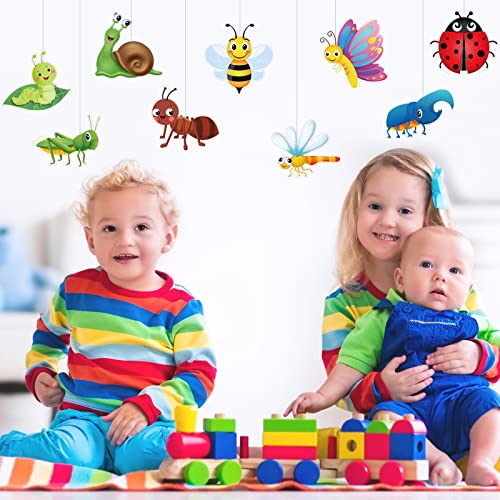 Pajean 45 Pcs Bugs Bulletin Board Cutouts Insect Bug Mini Accents Card Theme Summer Classroom Decoration Butterfly Bee for Early Childhood Teacher Student School Party Supplies