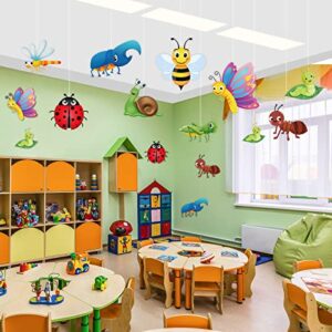 Pajean 45 Pcs Bugs Bulletin Board Cutouts Insect Bug Mini Accents Card Theme Summer Classroom Decoration Butterfly Bee for Early Childhood Teacher Student School Party Supplies