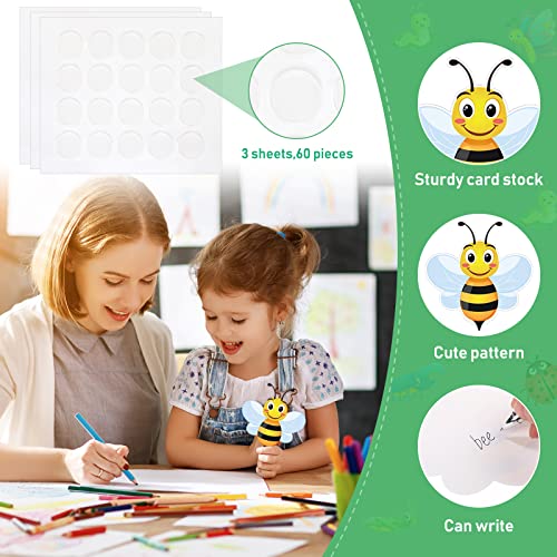 Pajean 45 Pcs Bugs Bulletin Board Cutouts Insect Bug Mini Accents Card Theme Summer Classroom Decoration Butterfly Bee for Early Childhood Teacher Student School Party Supplies