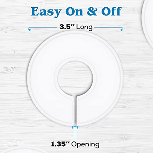 Closet Dividers for Hanging Clothes - Set of 20 White Clothing Rack Dividers , Clothing Size Rack Dividers, Closet Organizers and Storage Clothes Dividers (20)