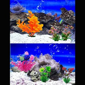 10 Premium Fish Tank Accessories or Fish Tank Decorations ,a Variety of Sizes and Styles of Aquarium Plants