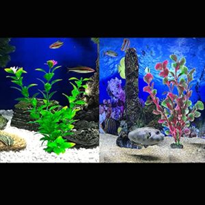 10 Premium Fish Tank Accessories or Fish Tank Decorations ,a Variety of Sizes and Styles of Aquarium Plants