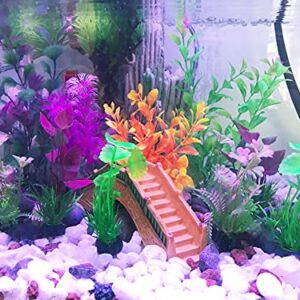 10 Premium Fish Tank Accessories or Fish Tank Decorations ,a Variety of Sizes and Styles of Aquarium Plants