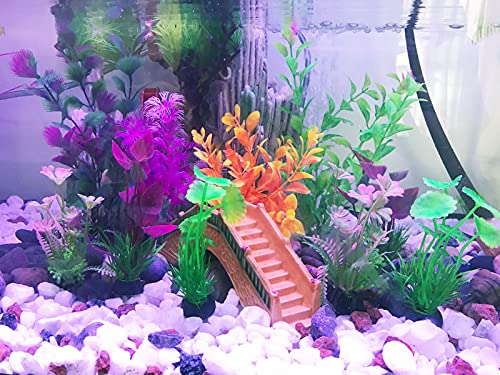 10 Premium Fish Tank Accessories or Fish Tank Decorations ,a Variety of Sizes and Styles of Aquarium Plants