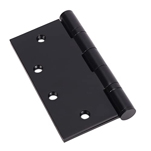 Black Heavy Duty Commercial Door Hinge with Silent Steel Plain Bearing, 4.5 inch X 4.5 inch, Thickness 3 mm Stainless Steel，Super Bearing Capacity（3 Pack）