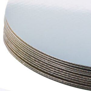 16" Silver Round Coated Cakeboard, 12 ct.