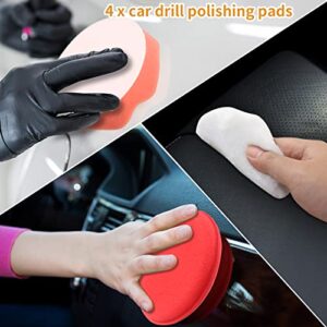 Yeewell 23PCS Car Detailing Brush Set, Drill Brush Set Car Detailing Kit with Cleaning Gel, Auto Detailing Kit with Wash Mitt Sponge, Car Cleaning Tools Kit for Interior, Exterior, Wheels, Dashboard