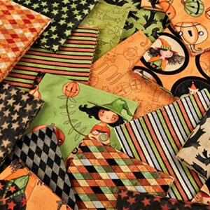 Riley Blake Designs Riley Blake Halloween Whimsy Fat Quarter Bundles 27Pcs, Multi