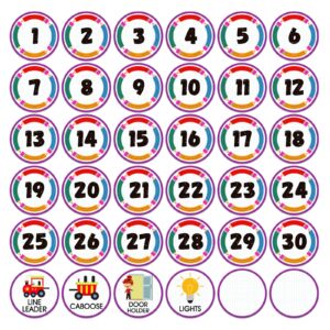 whatsign 36pcs number spot markers stickers 4" line up spots for classroom floor number stickers classroom line up spot dots floor decals for back to school kindergarten elementary preschool classroom