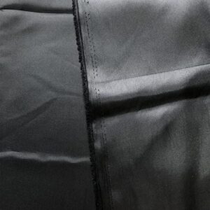 HOTGODEN Satin Fabric:2,5 Yards Black Solid Silky  Satin Fabric by The Yard 60" Wide for Wedding, Bridal, Decoration, Fashion, Apparel Crafts