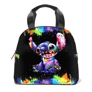 esconal cute lunch bag portable insulated anime lunch box tote bags thermal cooler for adults women men work picnic travel