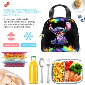 ESCONAL Cute Lunch Bag Portable Insulated Anime Lunch Box Tote Bags Thermal Cooler For Adults Women Men Work Picnic Travel