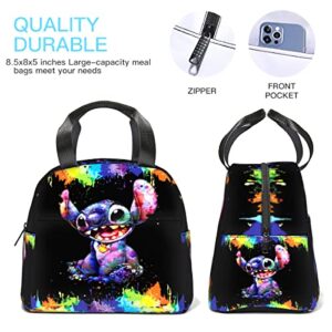 ESCONAL Cute Lunch Bag Portable Insulated Anime Lunch Box Tote Bags Thermal Cooler For Adults Women Men Work Picnic Travel