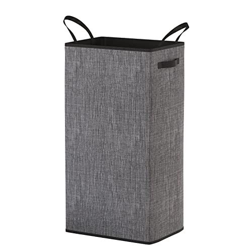 Wisdom Star Laundry Hamper,75L Collapsible Waterproof Large Laundry Basket,Laundry Sorter for Clothes Toys in the Dorm and Family,Grey