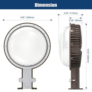 OPENLUX 120w LED Barn Light Dusk to Dawn 14400LM Outdoor Security Light with Photocell, 5000K LED Yard Light Wall Mount, AC 100-277V Input IP65 Waterproof for Farm Barn Garage Yard…