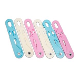 Simple Portable Clothes Hanger, Multifunctional New Folding Travel Clothes Hanger, 6 Pieces Threecolorcombination6pieces