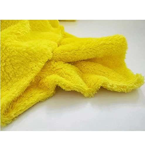 CHEYUAN Microfiber Towels for Cars，Car Drying Wash Detailing Buffing Polishing Towel with Plush Edgeless Microfiber Cloth for Cars Polishing Washing and Detailing (15.7x15.7 in. Pack of 5)