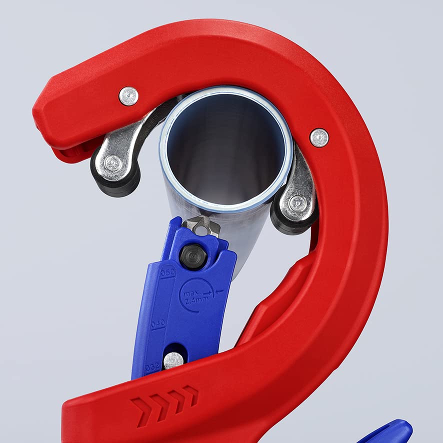 KNIPEX DP50 Pipe Cutter for plastic drain pipes plastic coated 32/40/50 mm 90 23 01 BK