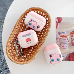 Airpods 3rd Generation Case Cover,3D Cute Cartoon Anime Funny for Kids Girls Teens Boys Cover, IMD Process TPU Pink Fashion Character Design Airpods 3 Case