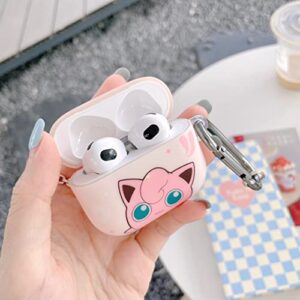 Airpods 3rd Generation Case Cover,3D Cute Cartoon Anime Funny for Kids Girls Teens Boys Cover, IMD Process TPU Pink Fashion Character Design Airpods 3 Case