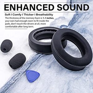 HS70 Pro Thicker Upgrade Cooling Gel Earpads - Compatible with HS50 Pro HS60 Pro HS70 I Replacement Ear Cushion Cup with Microphone Foam and Installation Tool (Silky Cool Fabric)